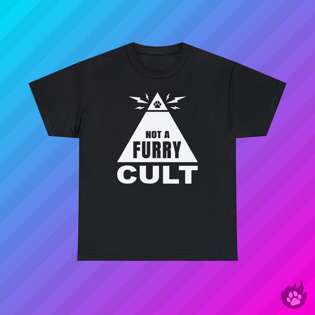 Furry T-shirt: Not a Furry Cult / Furry Gift / Anthro / Gift - Etsy