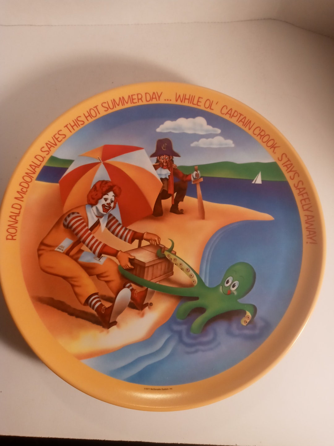 Lot of 4 Mcdonalds Plates From 1977. 3 Are the Same 1 is Different - Etsy