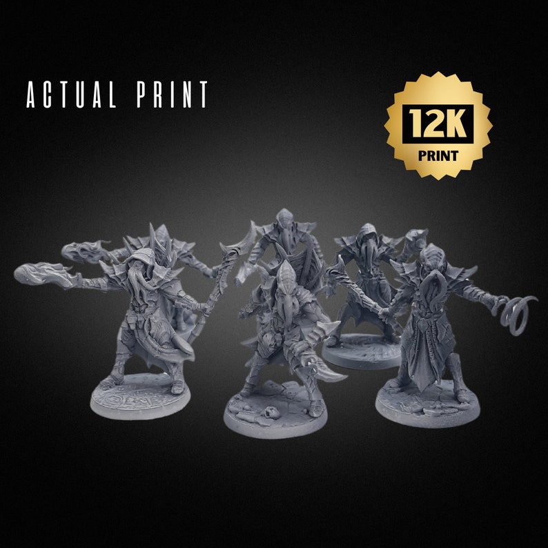 Mindflayers 40mm Miniature Dnd Miniatures Dungeons & Dragons Miniatures ...