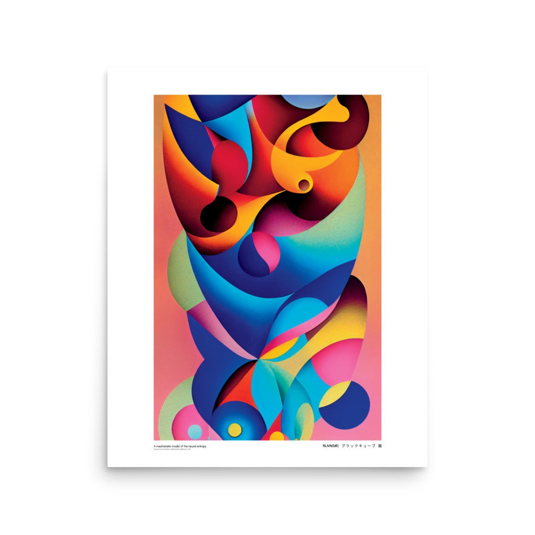 Neural Entropy Abstract Art Poster | Generative Art Print - Etsy