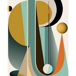 Modern Shapes (v2) 2D Poster, Limited Series | Digital Print, On-demand ...