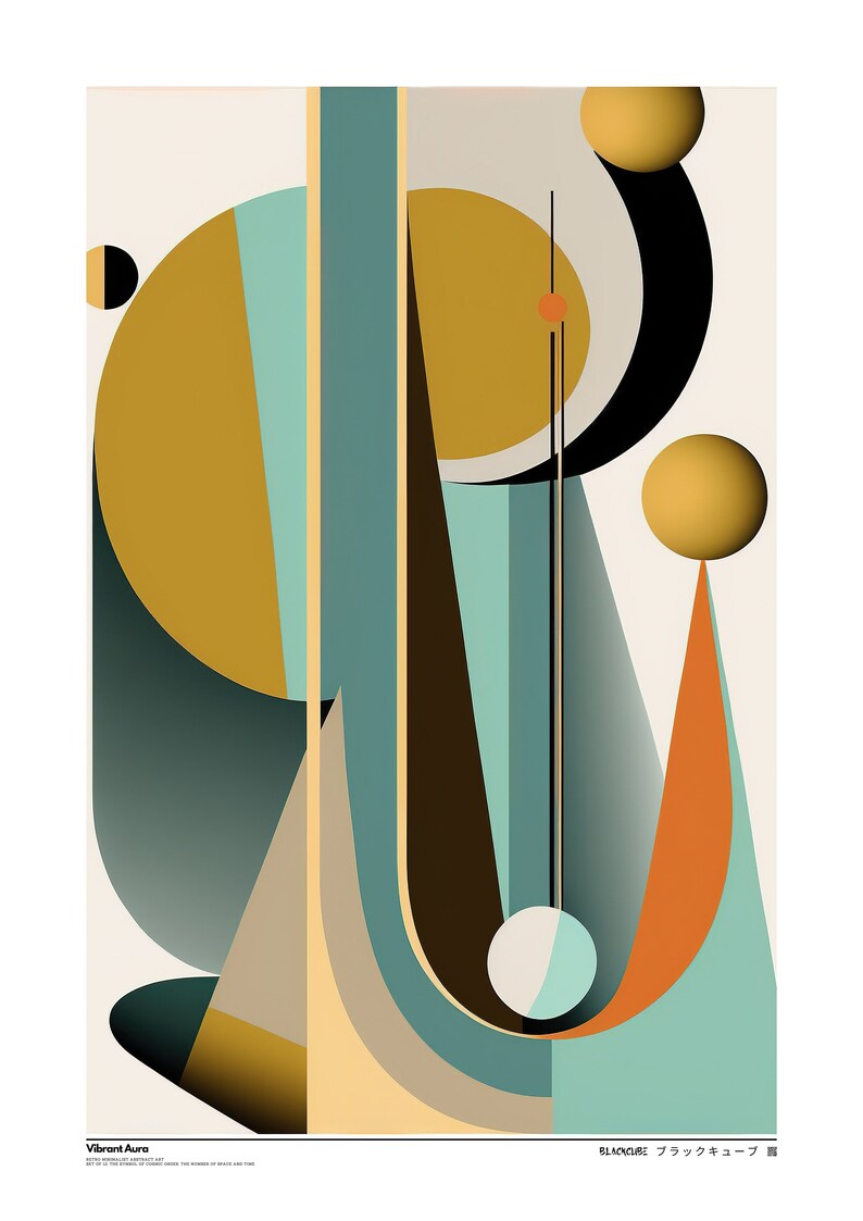 Modern Shapes (v2) 2D Poster, Limited Series | Digital Print, On-demand ...