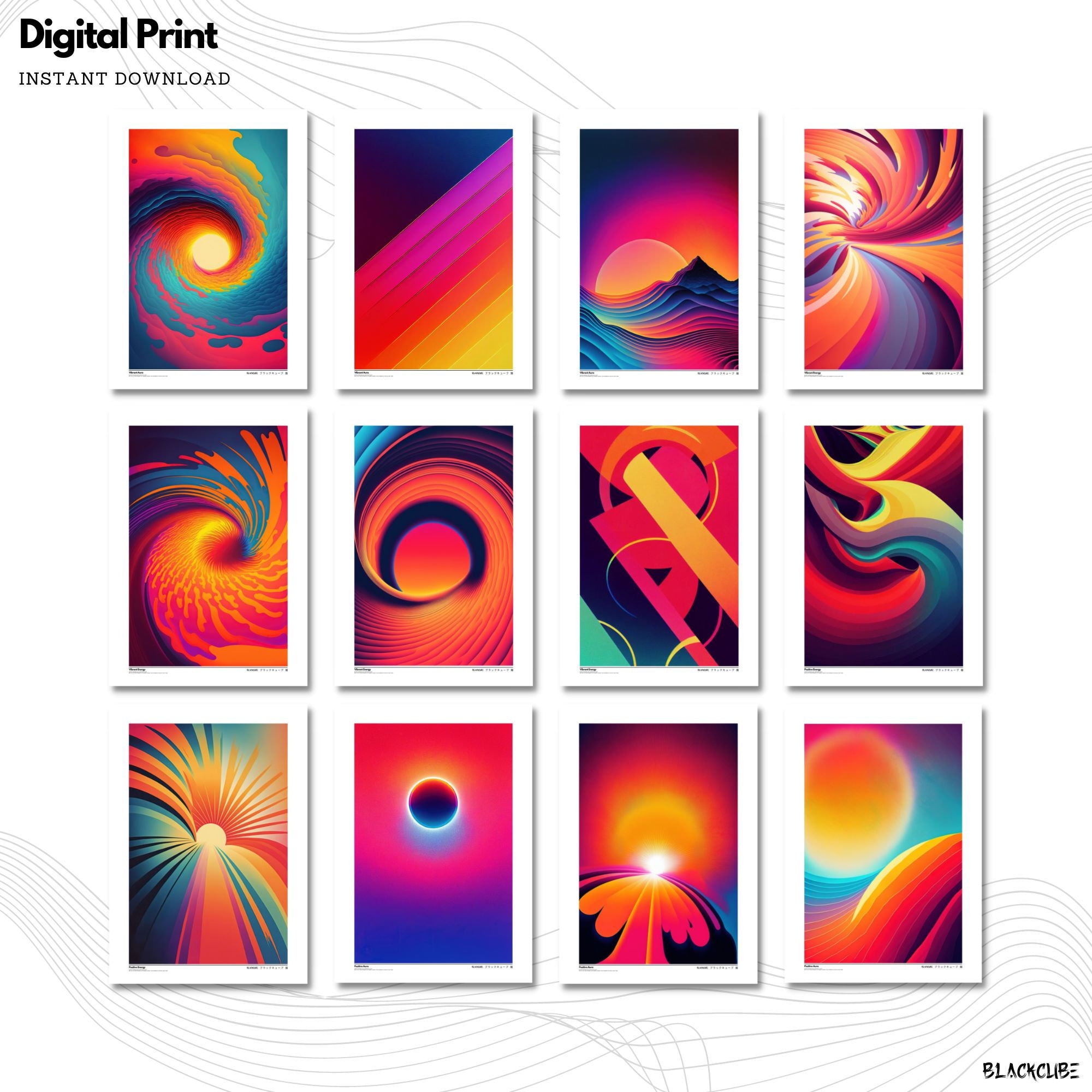 Aura Limited Series Posters | 12 Digital Prints, Instant Download ...