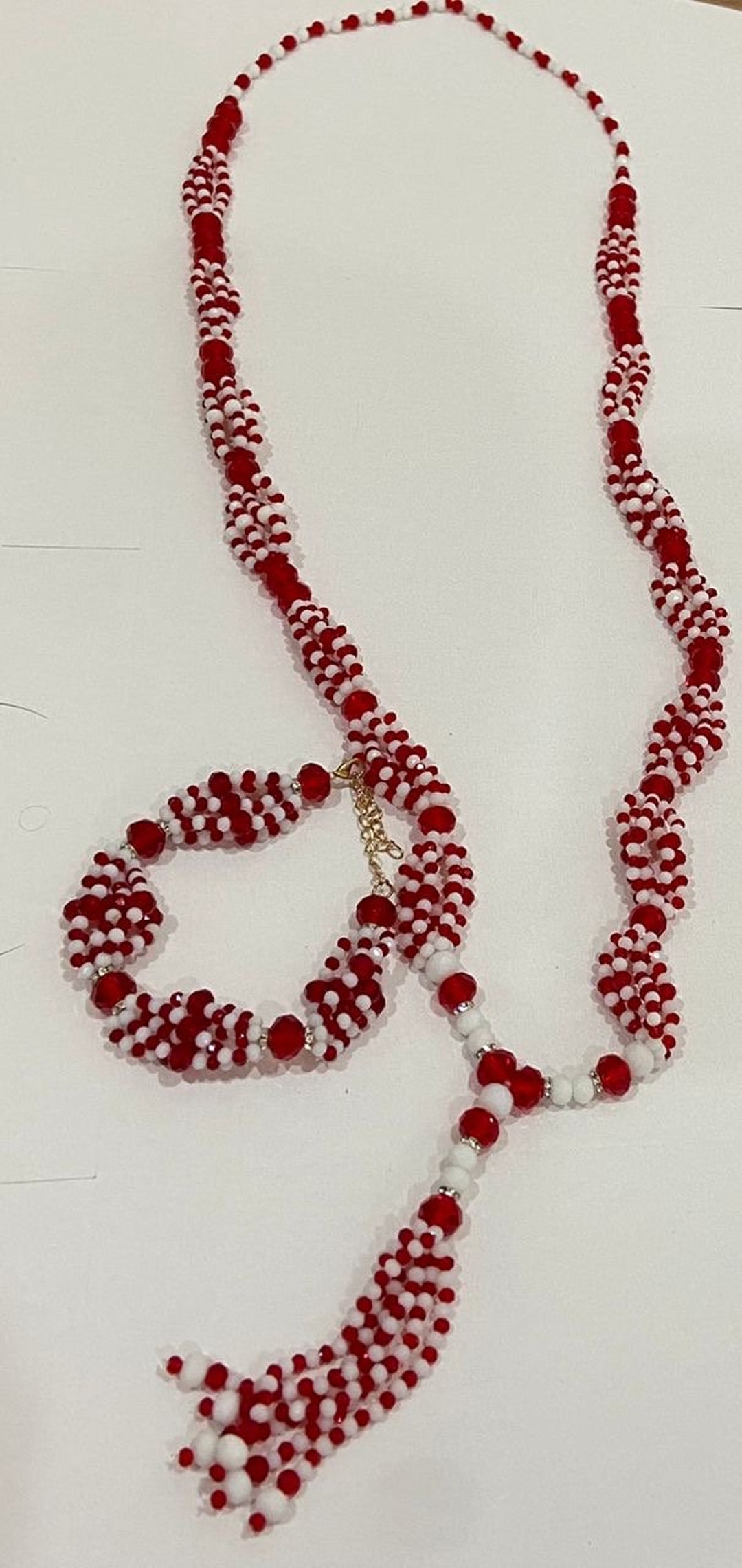 Collar De Mazo Con Idde De Shango Collar De Cabecera Santeria Religion ...