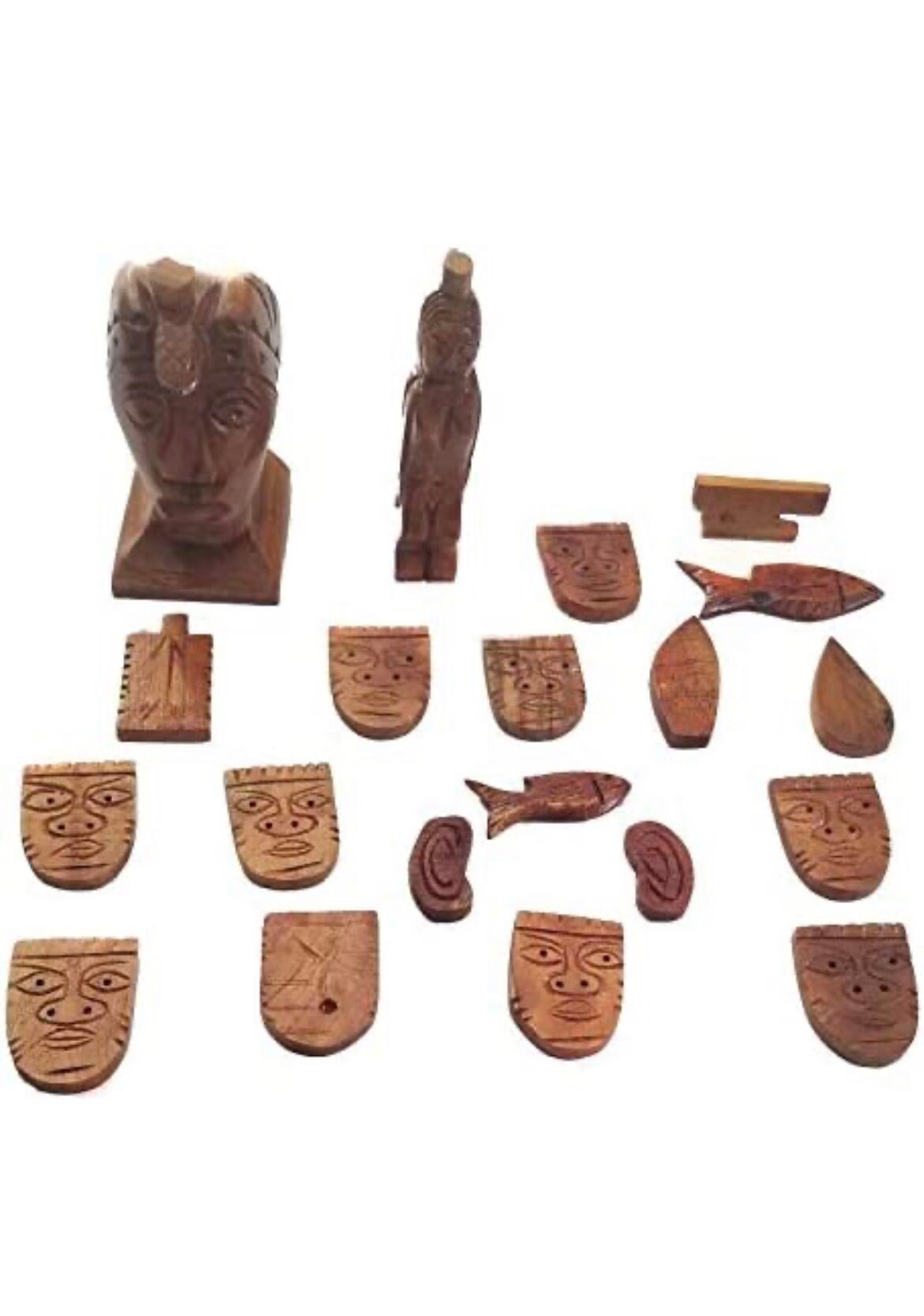 Herramietas De Olokun De Ifa En Madera Talladas Santeria Ifa - Etsy