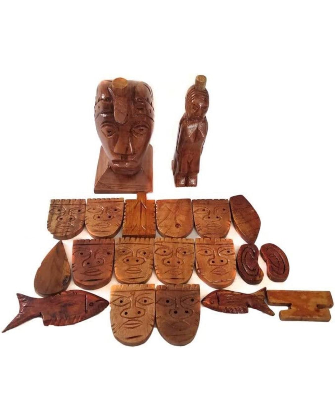 Herramietas De Olokun De Ifa En Madera Talladas Santeria Ifa Religion ...