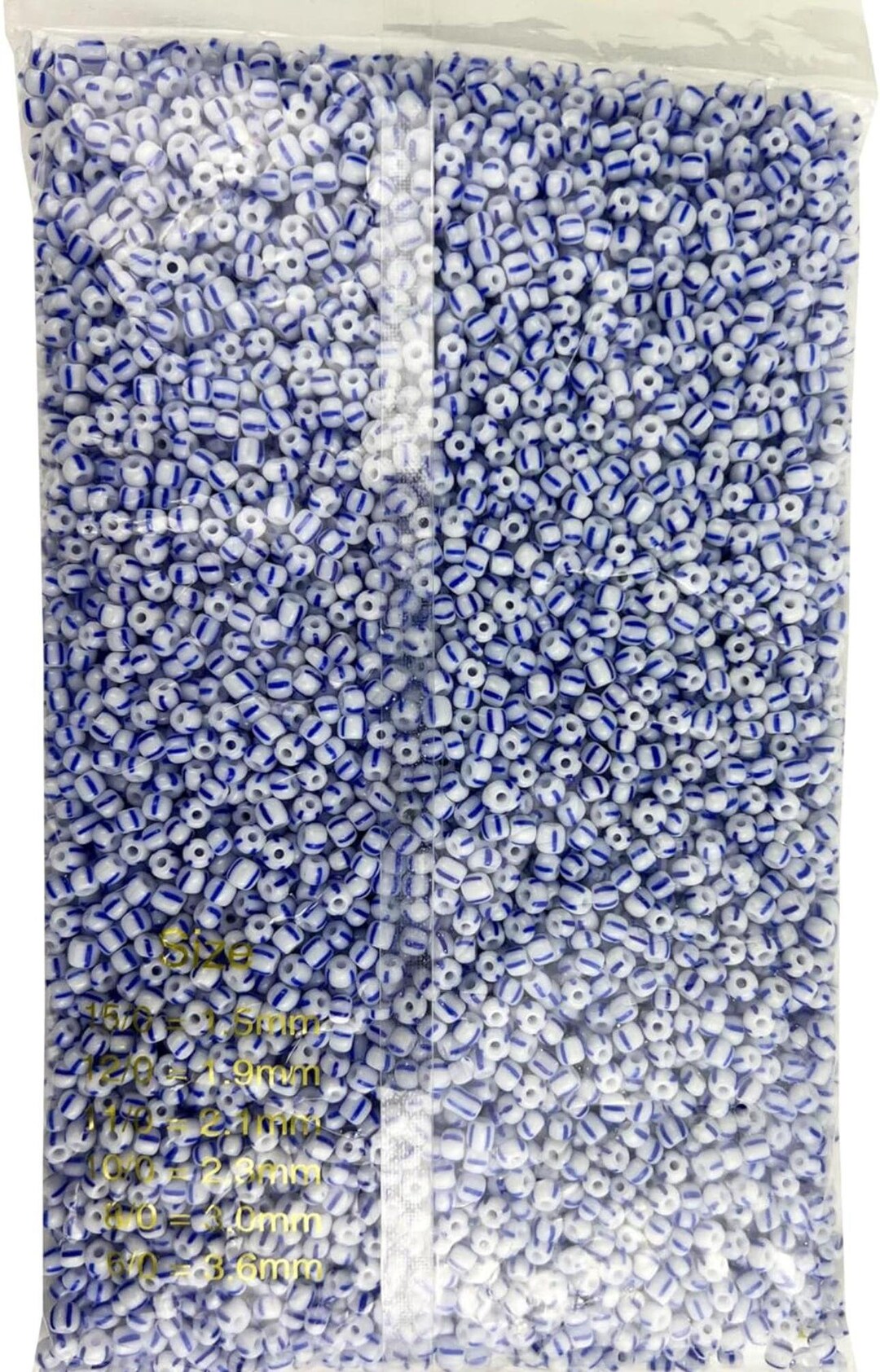 Glass Beads Blue and White ,cuentas Azules Y Blancas Para Santeria ...