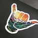 Shaka Mountain Sticker, Vintage Sticker, Outdoor Sticker, Ski Sticker ...