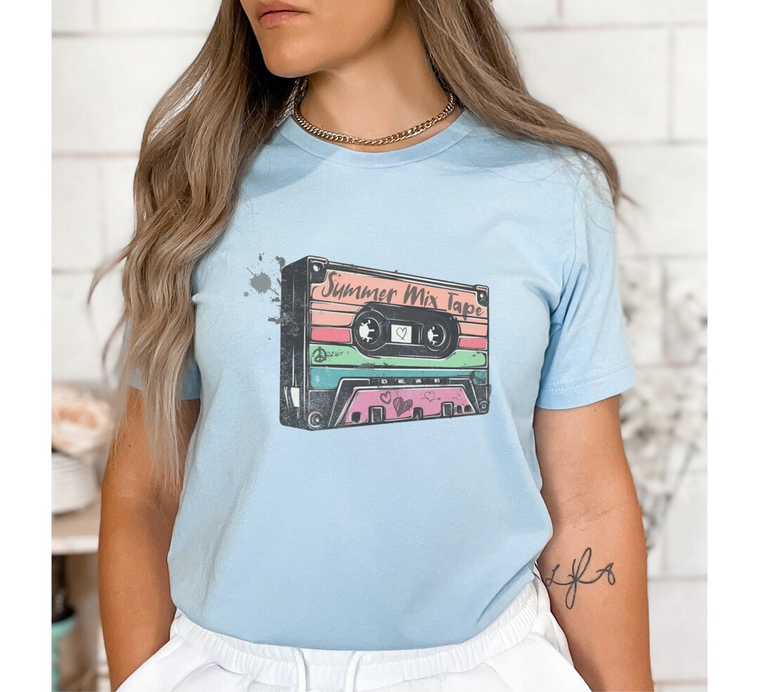 Summer Mix Tape 90s Cassette Tape Shirt, Cassette Tape Shirt | Retro ...