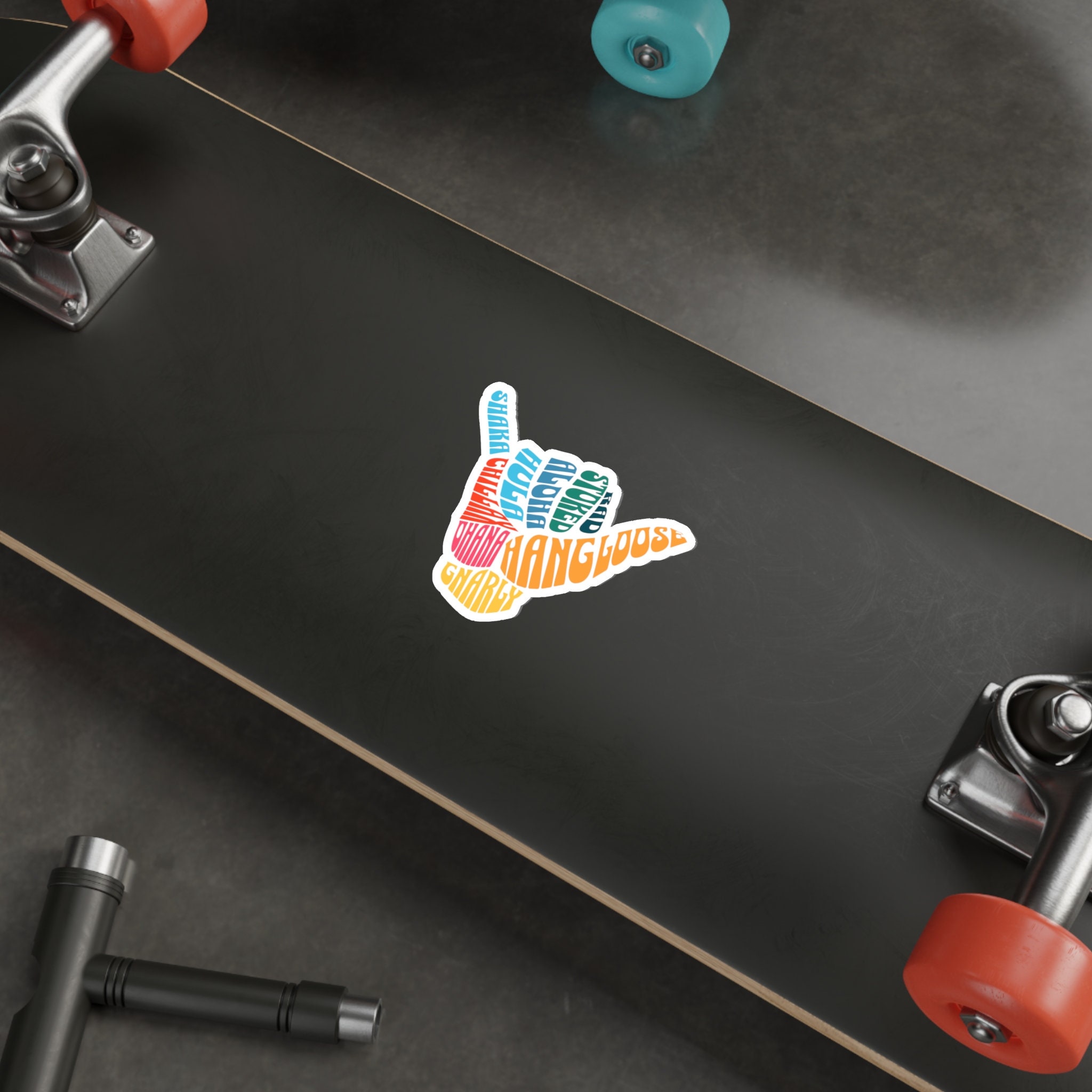 Shaka Hand Sticker: Ohana, Aloha, and Chillax Vibes, Beach Sticker ...
