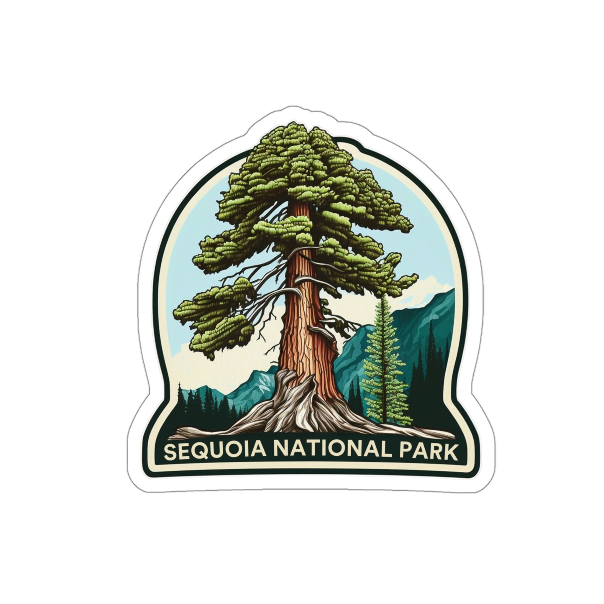 Sequoia National Park Sticker - Celebrate the Beauty of the Giants ...
