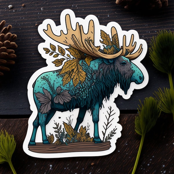 Whimsical Moose - Etsy