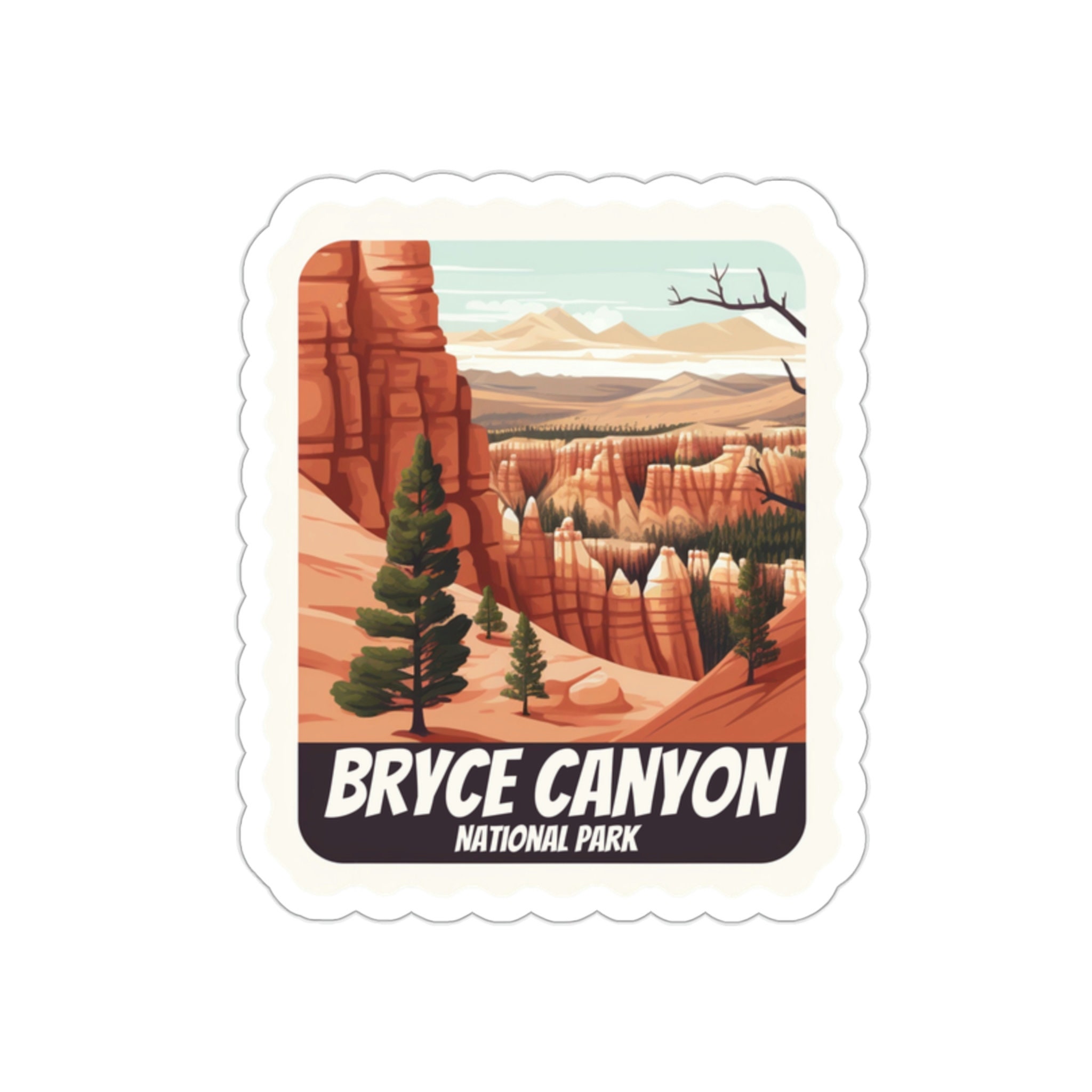 Bryce Canyon National Park Sticker Stamp Sticker National - Etsy