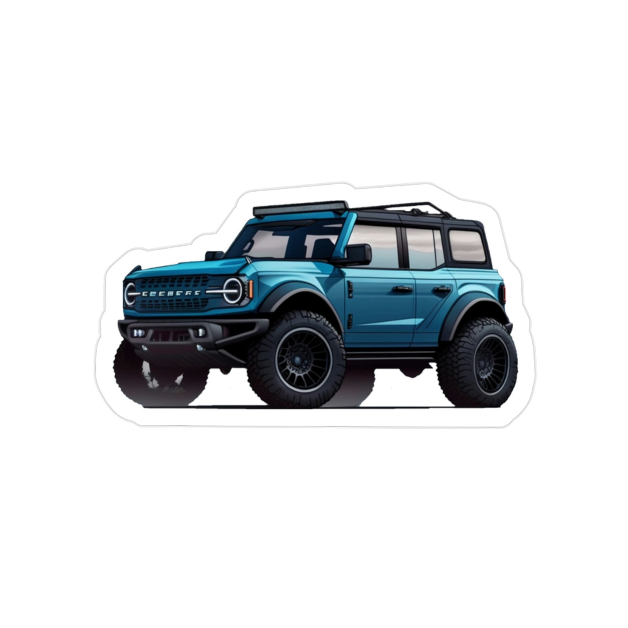 Stylized New Ford Bronco Sticker Off-road Sticker Stylized - Etsy