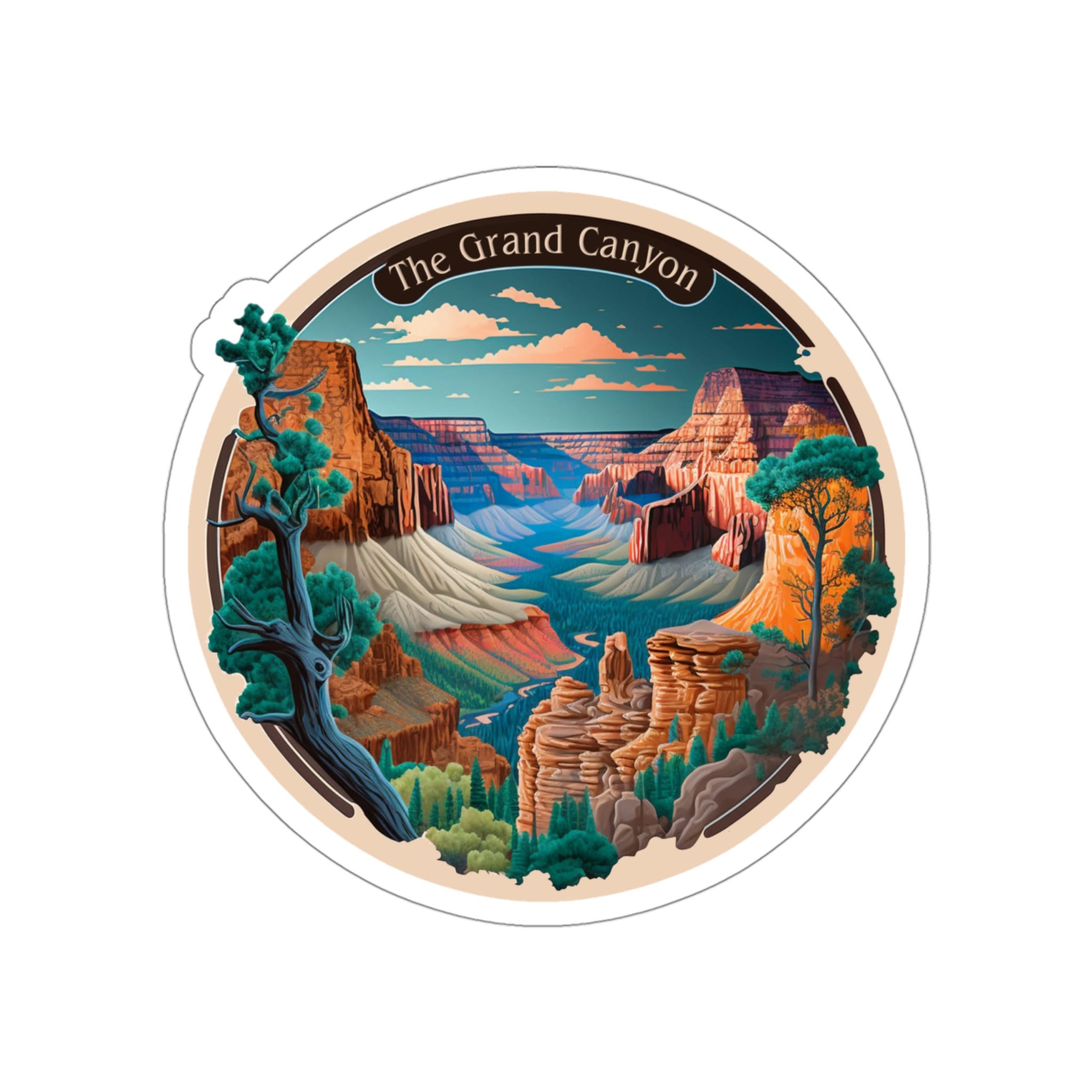 Custom Grand Canyon National Park Vinyl Sticker - Etsy