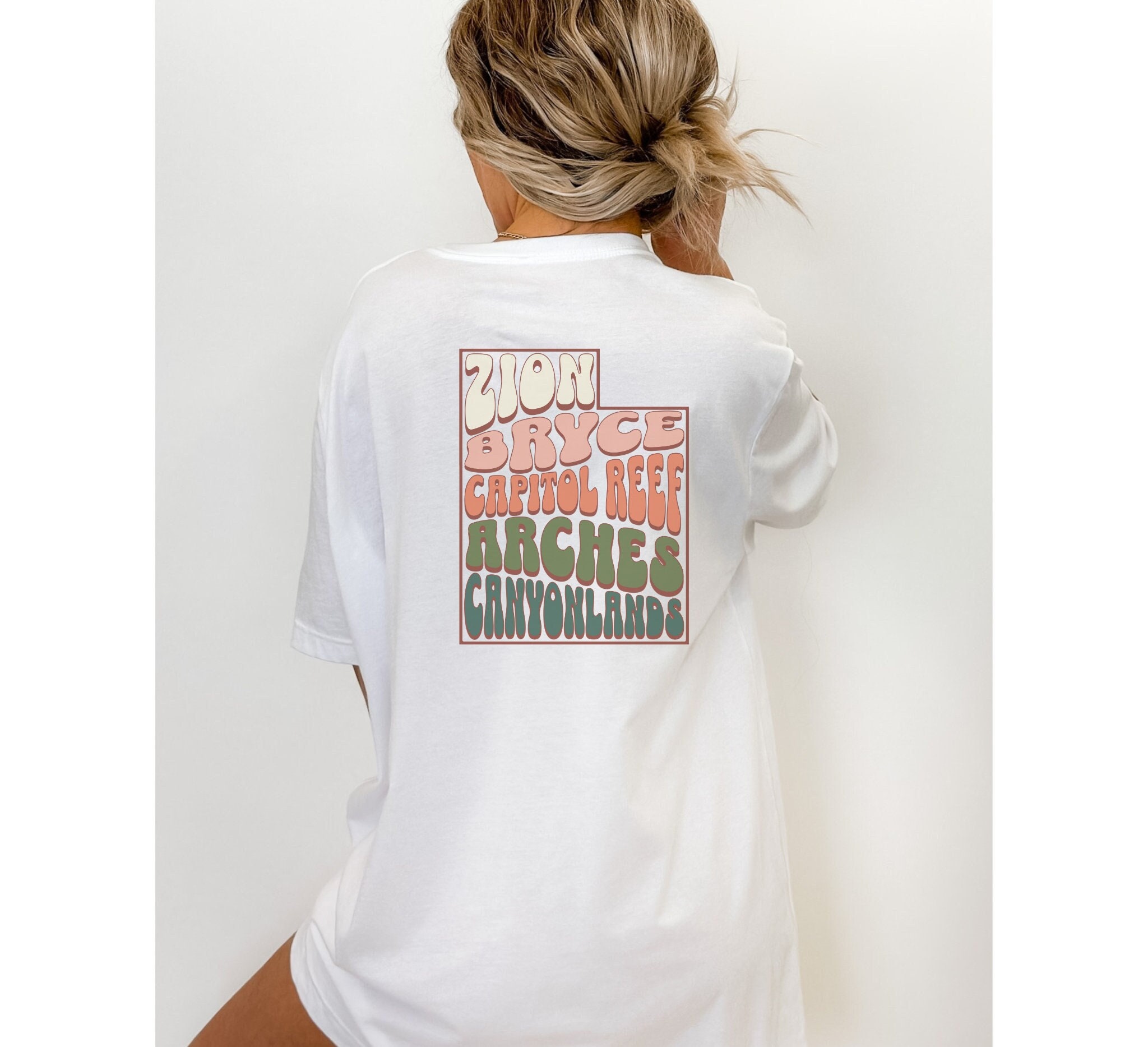 Utah Retro National Parks Shirt, Zion, Bryce, Capitol Reef, Arches ...