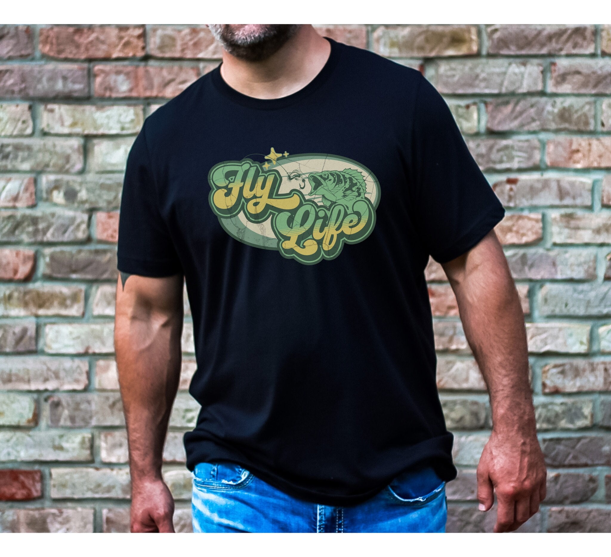 Fly Life Outdoor Shirt Senderismo, Camping, Naturaleza, Aventura, Pesca ...