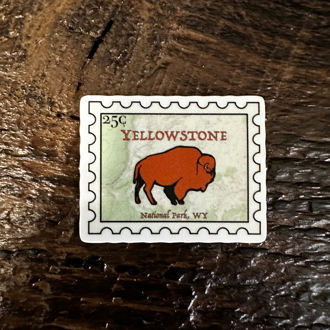 Limited Run: Yellowstone National Park Collectible Sticker Stamp - Etsy