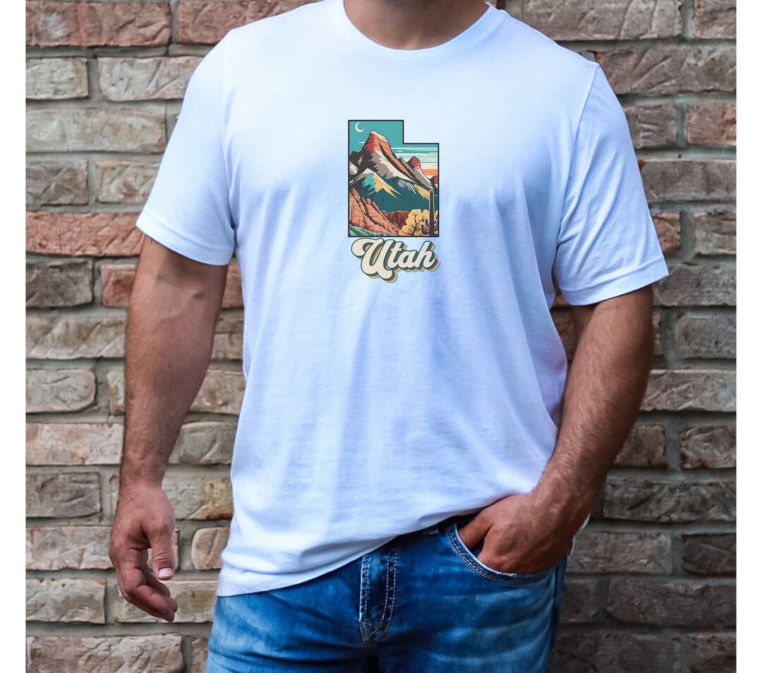 Retro Utah State Home Shirt - A Vintage Gift for Utahans, Retro Utah ...