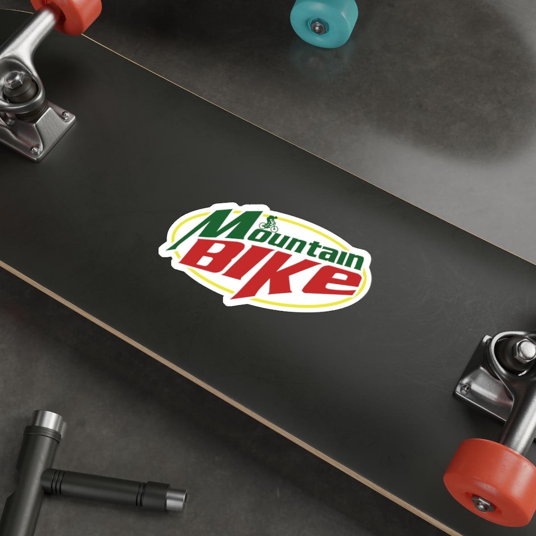 Mountain Bike Logo Die-cut Stickers, Mountain Dew Style, Outdoor ...
