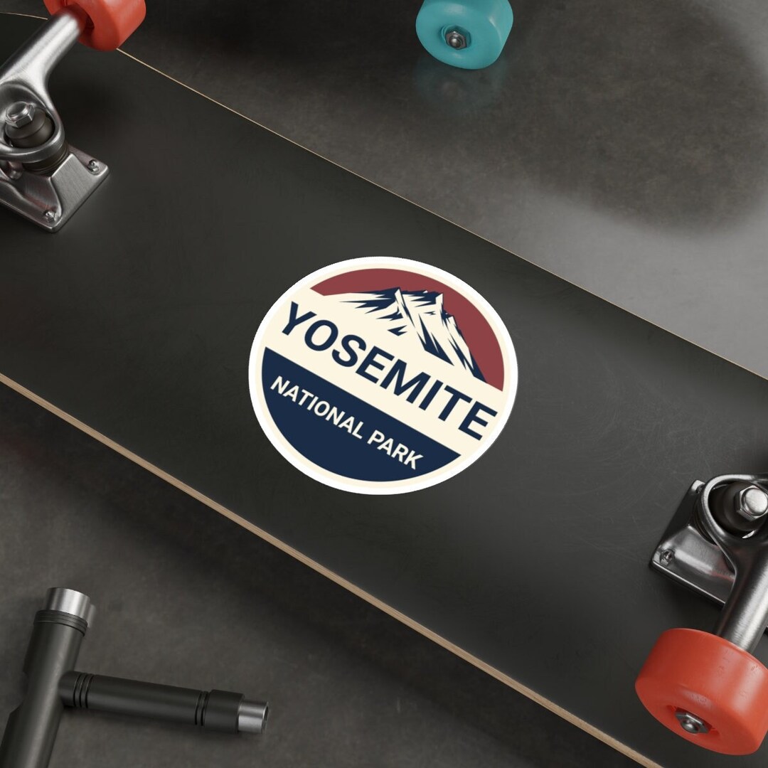 Retro Yosemite National Park Sticker, National Parks, Hiking Sticker ...