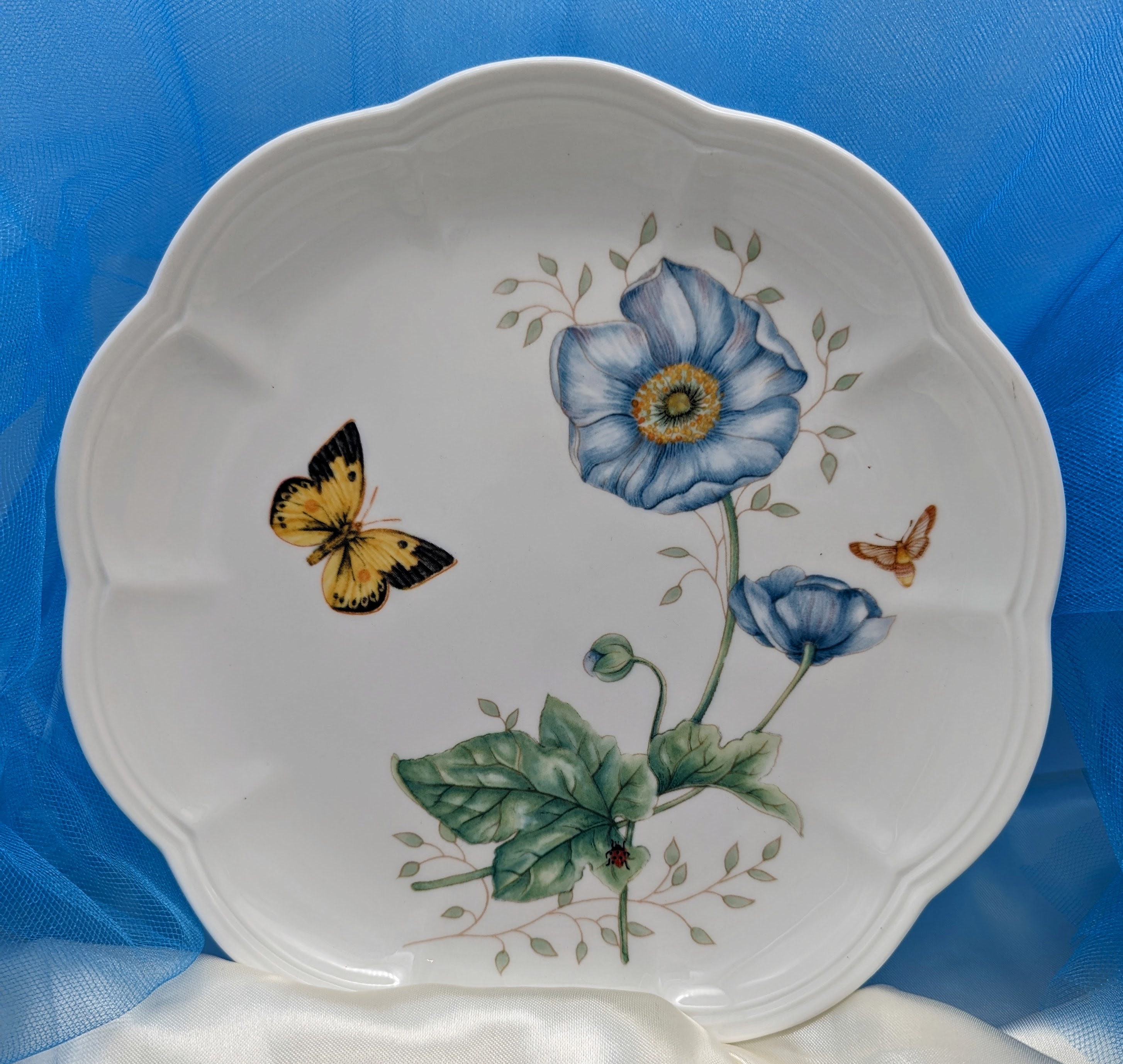 Vintage Lenox Butterfly Dinnerware Three Salad Plates: Monarch ...