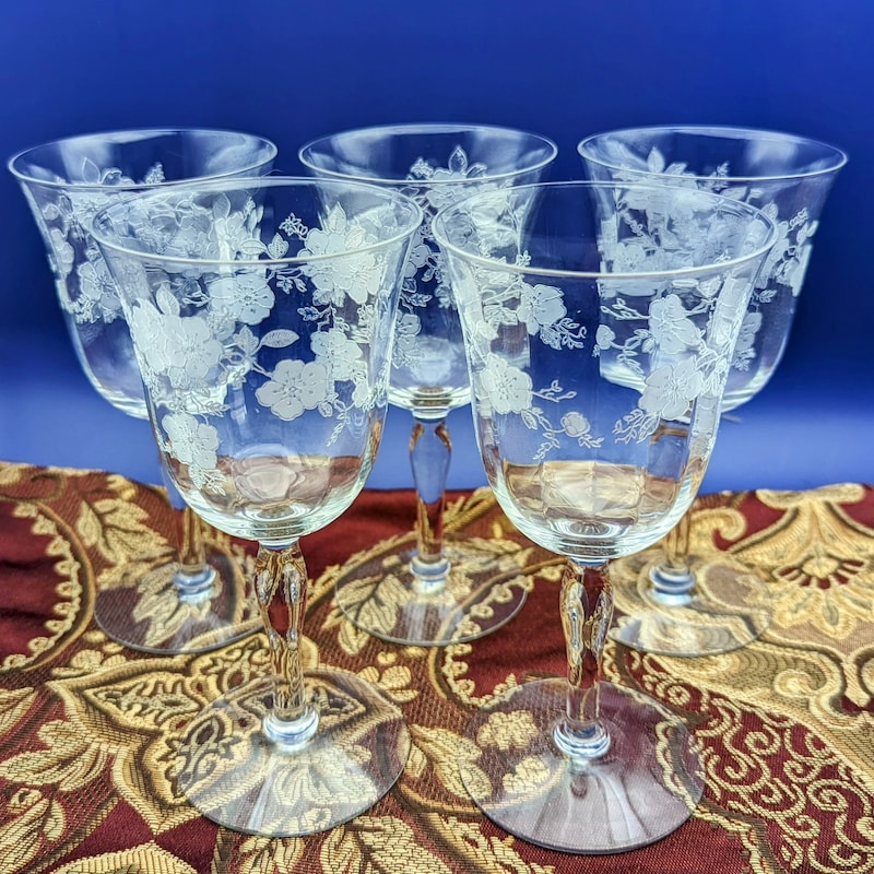 Etched Wine Glasses - Etsy