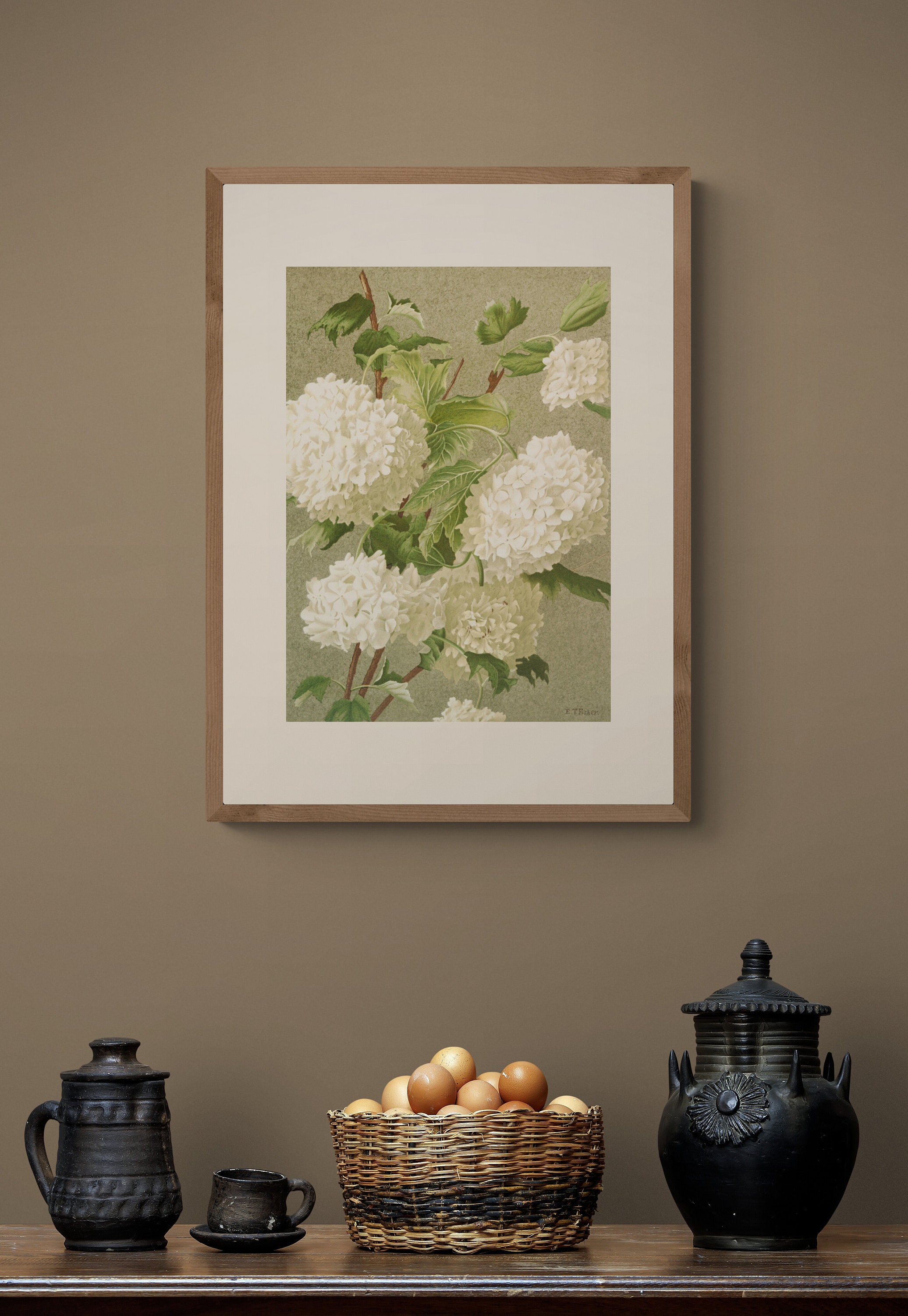 Vintage Botanical Print Cottagecore Farmhouse French Country Watercolor ...