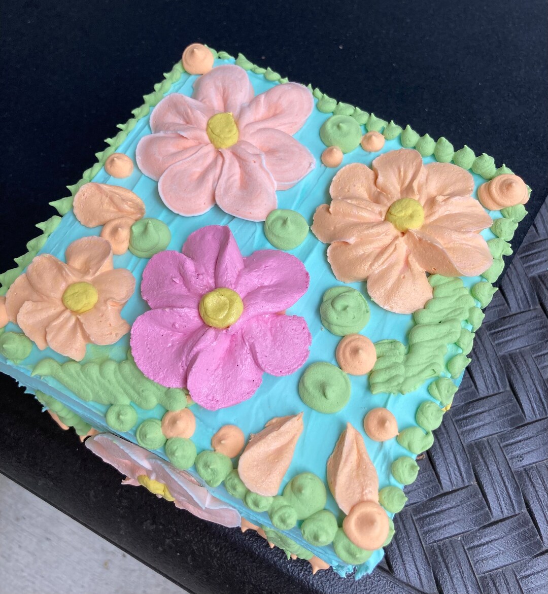 Fake Bake Cake With Flowers - Etsy