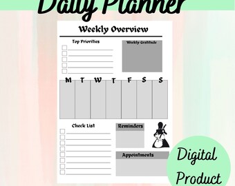 Wednesday Inspired Planner - Etsy
