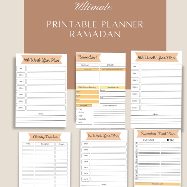 Ramadan Planner - Etsy