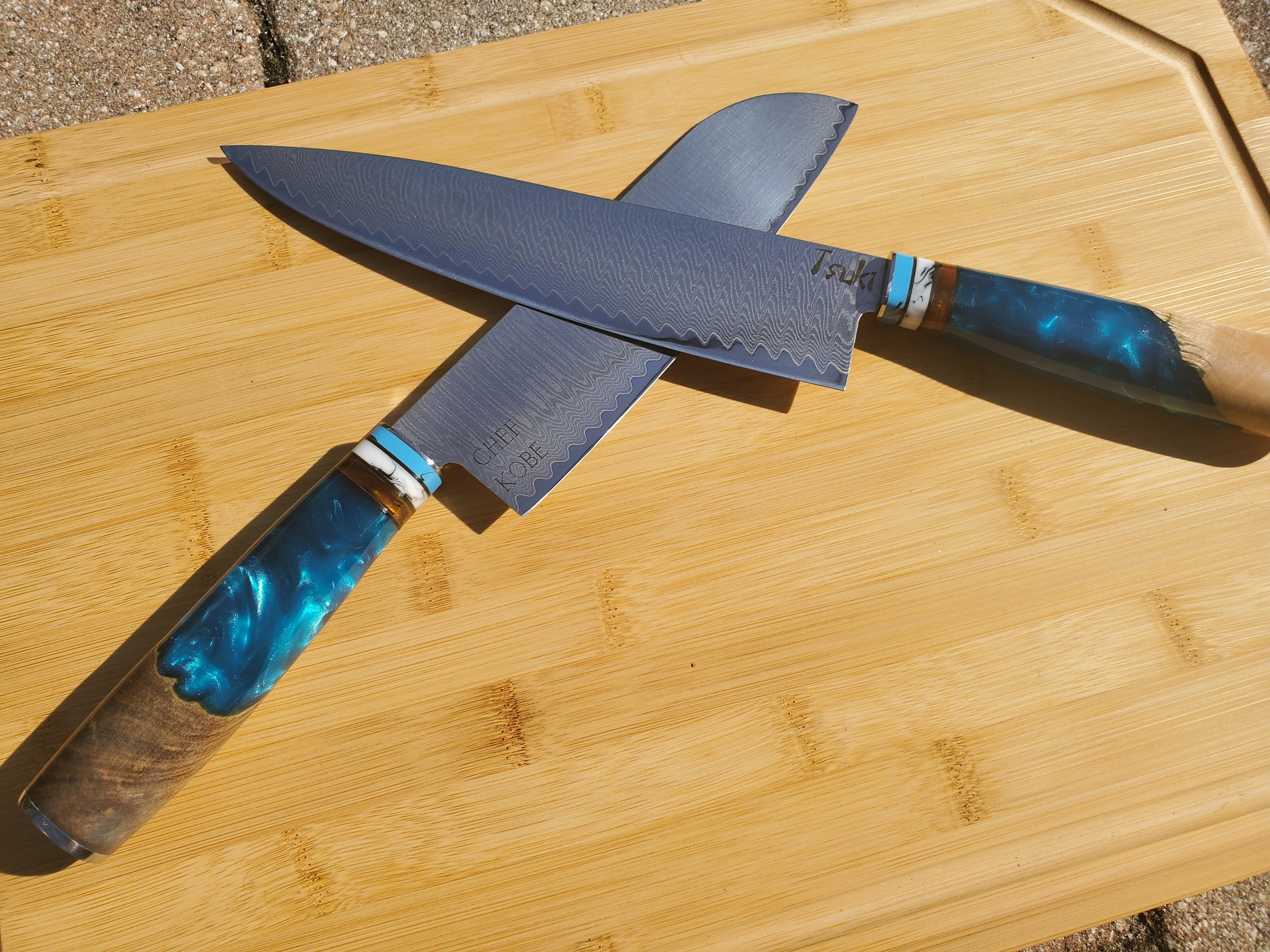 Personalized Engraved Chef Knife Japanese Damascus Knife Custom Chef ...