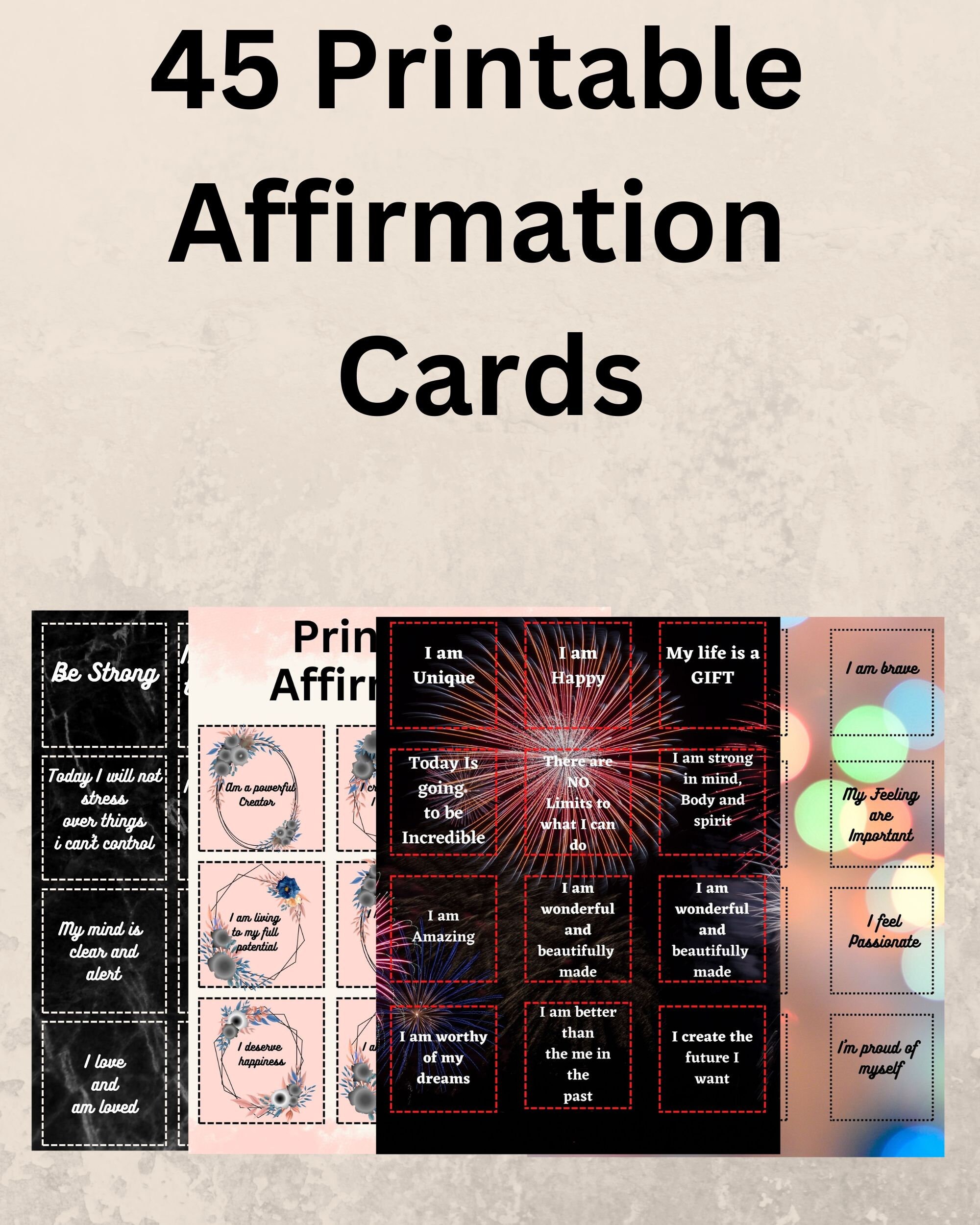 Printable Affirmation Card, Affirmation Card, Printable Card - Etsy