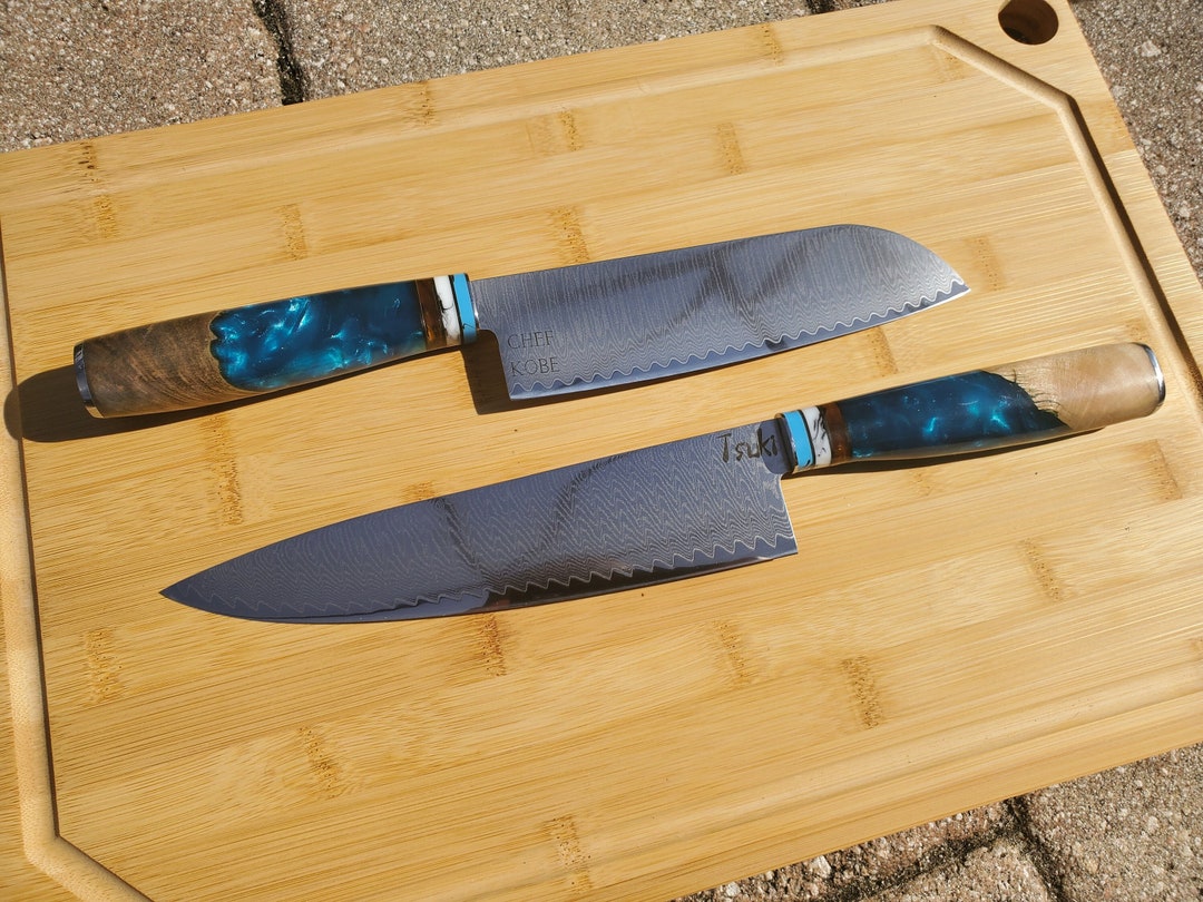 Personalized Engraved Chef Knife Japanese Damascus Knife Custom Chef ...