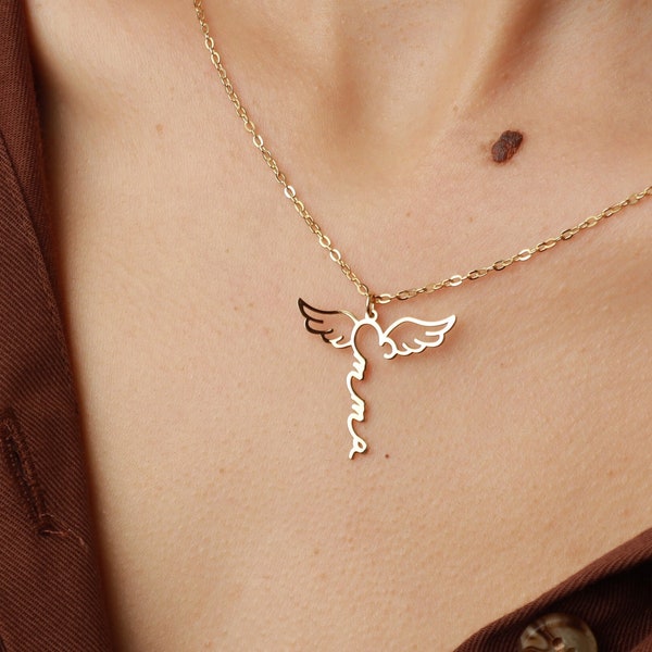 Angel Necklace - Etsy