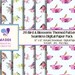 Birds & Flowers Theme Printable Paper Pack Floral Bird Patterned ...