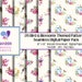 Birds & Flowers Theme Printable Paper Pack Floral Bird Patterned ...