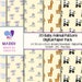 Baby Animals Patterned Digital A4 Downloadable Paper Animal Patterns ...