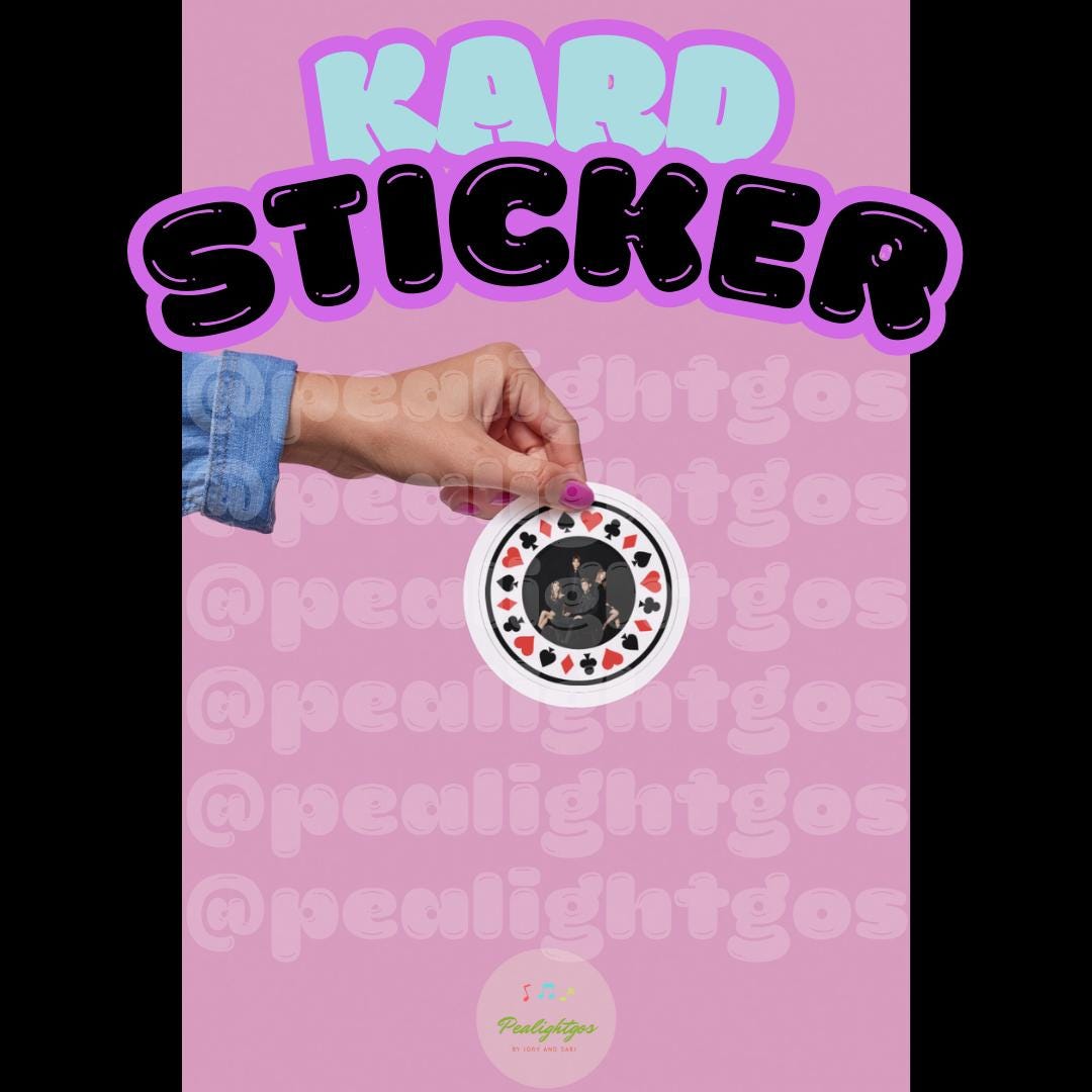 KARD K-pop Custom Sticker, Hidden Kard Fandom, KARD Icky - Etsy