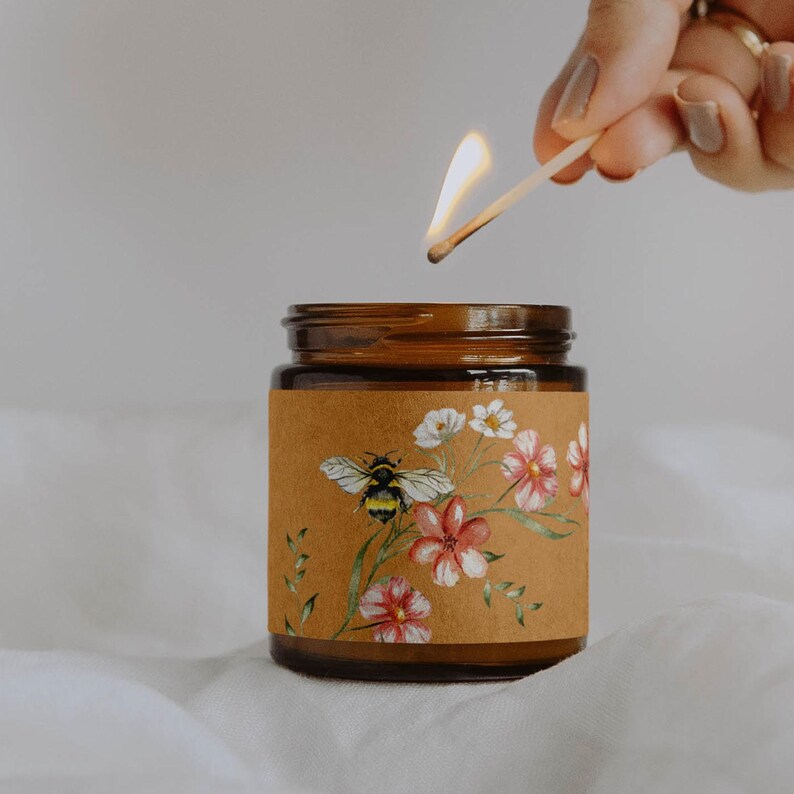 Watercolor Honey Bee Clipart .watercolor Design in Digital PNG Format ...