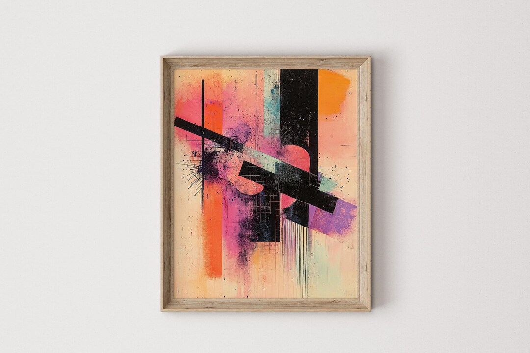 Abstract Pastel Wall Art Inspired by Kandinsky - Printable Modern Art ...