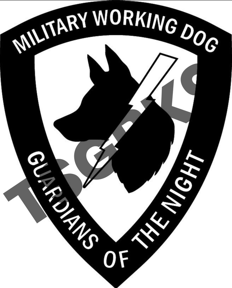 Military Working Dog Guardians of the Night (SVG) - Etsy