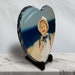 Personalised Heart Photo Slate , Heart Slate With Stands , Heart Photo ...
