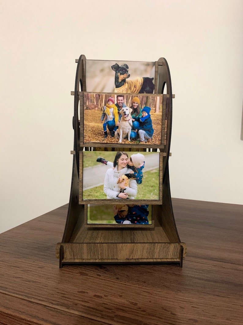 Personalized Wooden Ferris Wheel Photo Display, Couple Gift - Etsy