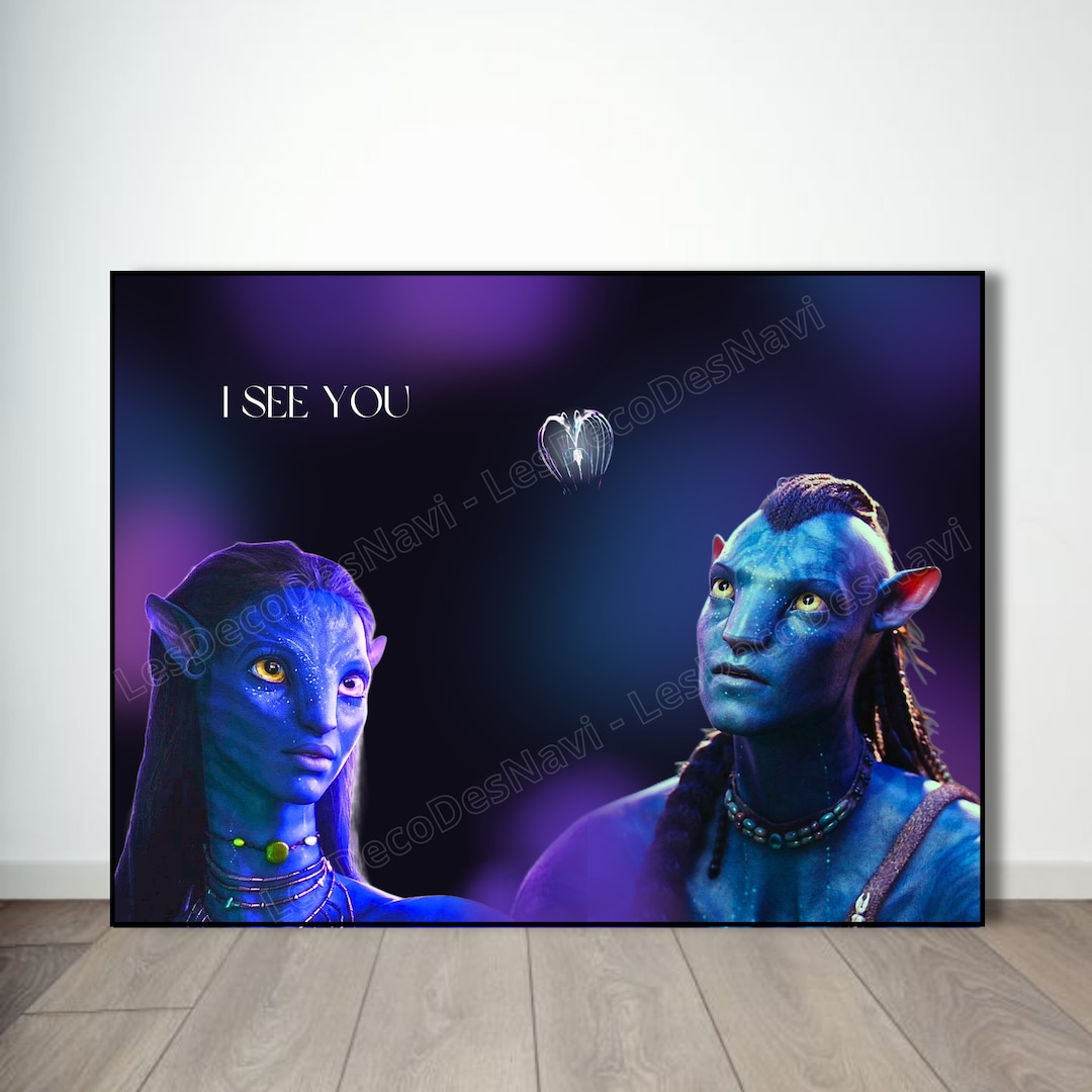 Avatar Poster - Jake & Neytiri | Digital Print | Avatar Print | Wall ...