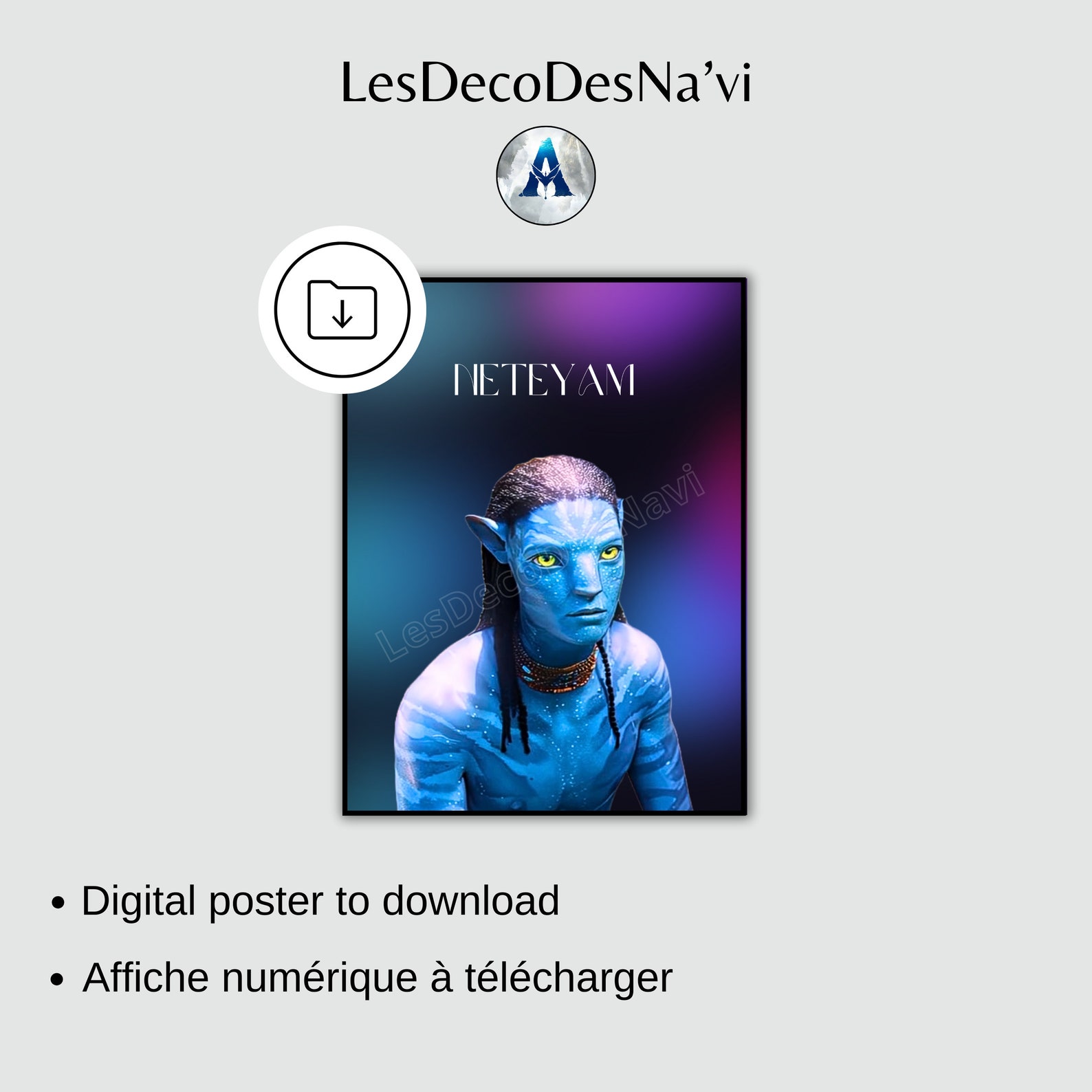 Digital Poster Neteyam Avatar | the Way of Water | Digital Avatar ...