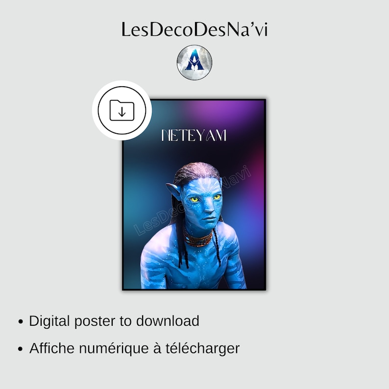 Digital Poster Neteyam Avatar | the Way of Water | Digital Avatar ...