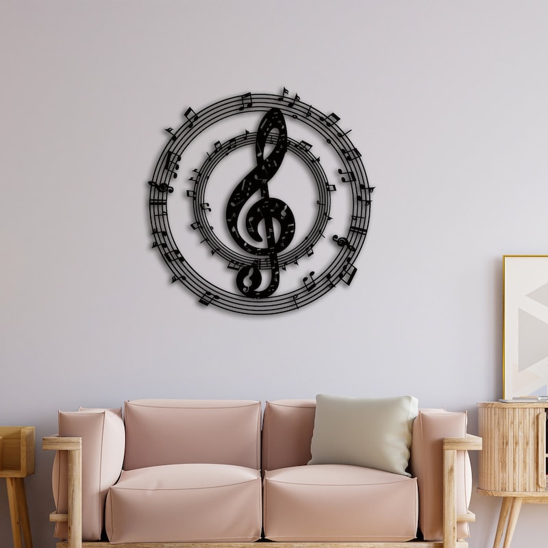 Music Notes Wall Art - Etsy
