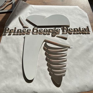 Dental Clinic Sign, Reception Signage, Business Sign, 3D Logo, Office ...