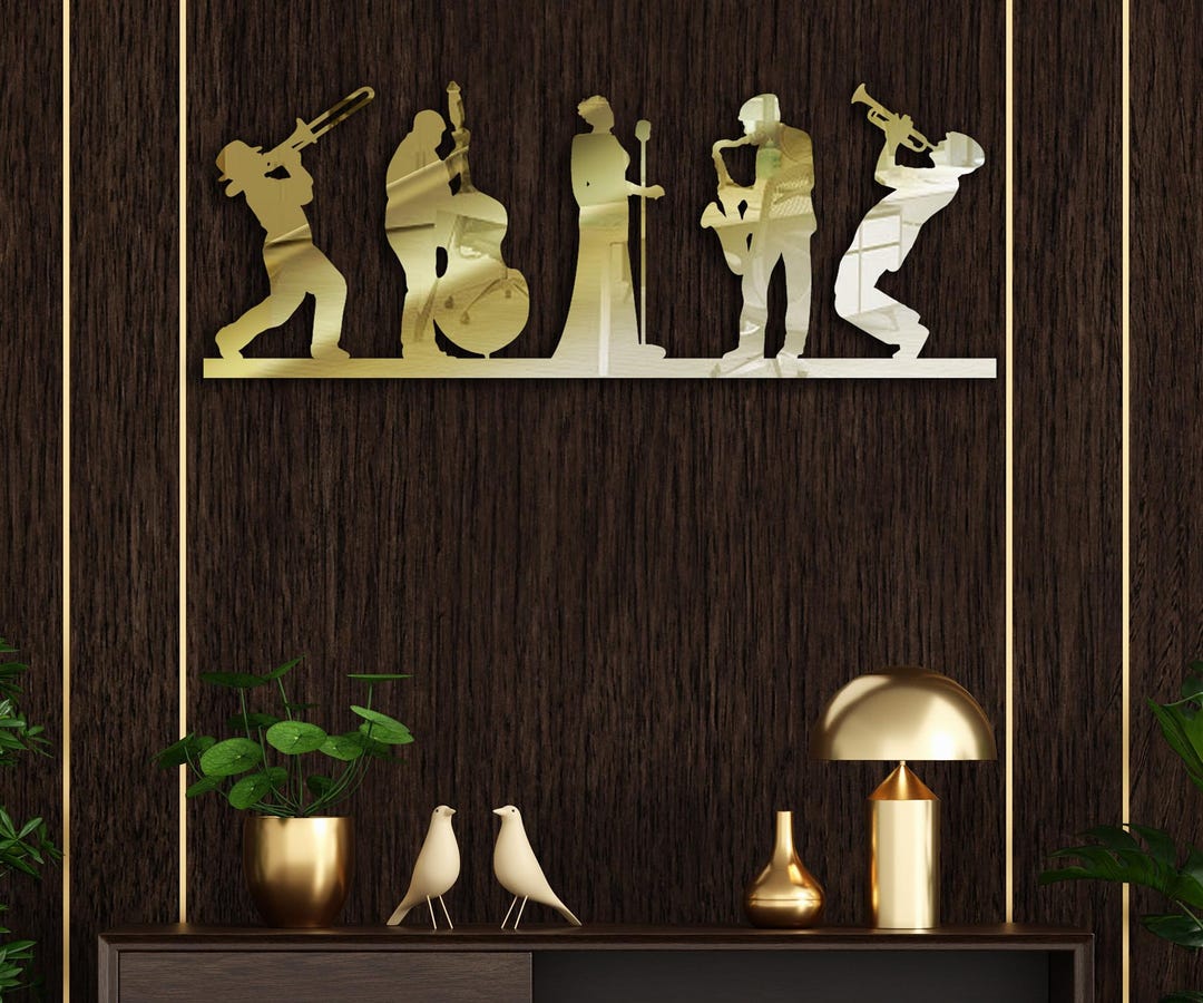 Metal Musicians Wall Art, Jazz Band Wall Art , Music Metal Wall Decor ...